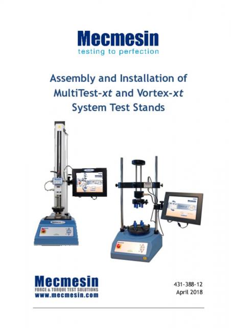 Assembly and Installation of MultiTest-xt and Vortex-xt System Test ...